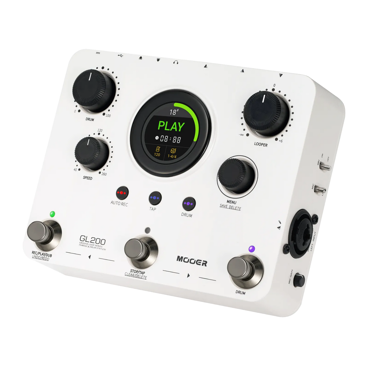 Mooer GL200 Groove Loop Phrase and Drum Station Pedal – jademcaustralia