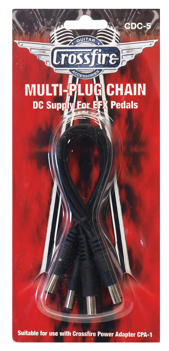 Crossfire 5-Plug Deluxe Daisy Chain Pedal Power Cable – jademcaustralia