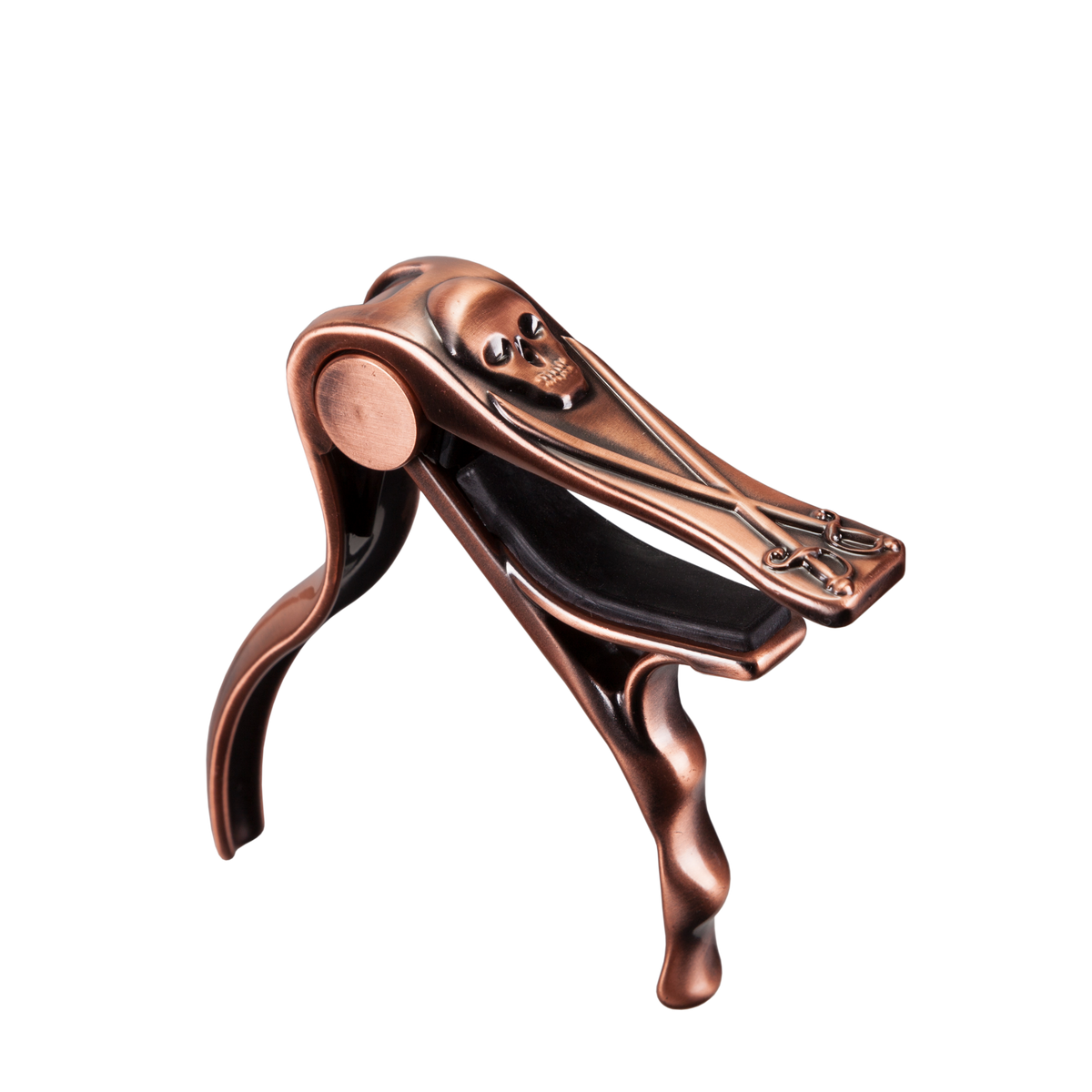 Crossfire Trigger-Style 'Skull' Acoustic Guitar Capo (Antique Bronze ...