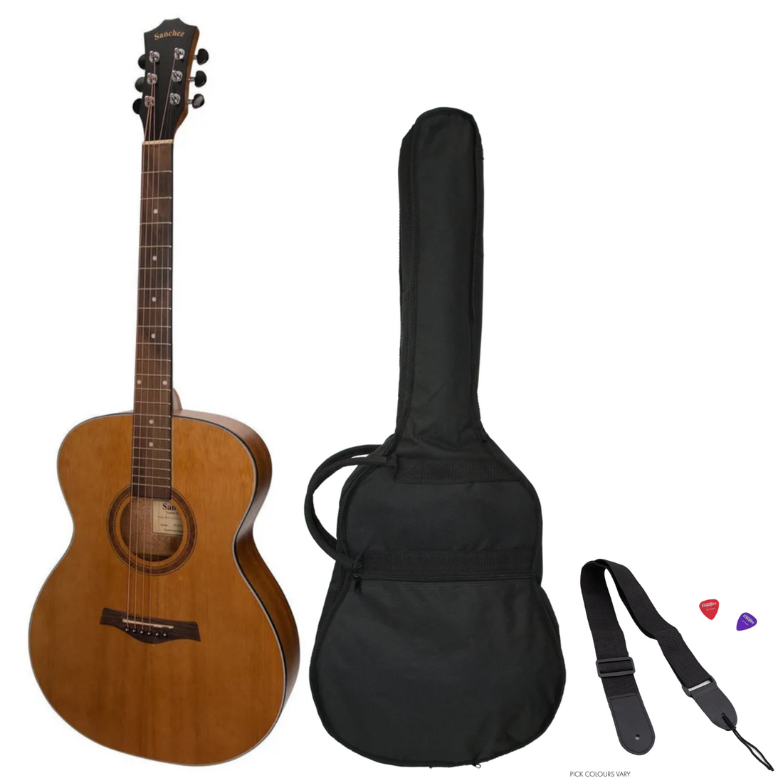 Sanchez Acoustic-Electric Small Body Guitar Pack (Acacia) – jademcaustralia