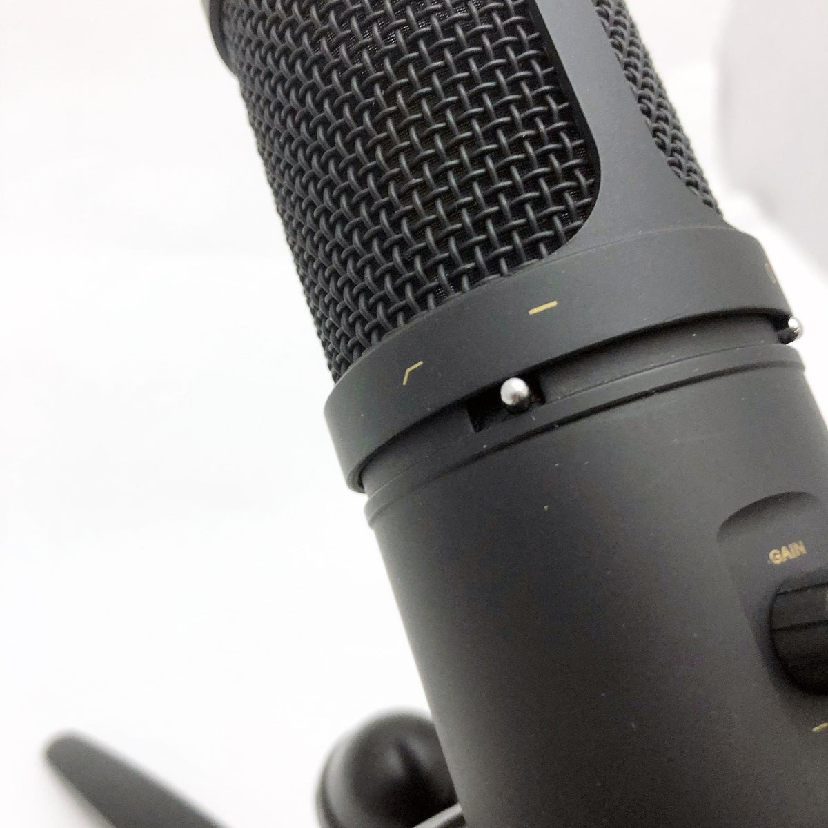 USB Condenser Studio Microphone w/ Headphone Output, Desk Stand, USB C ...